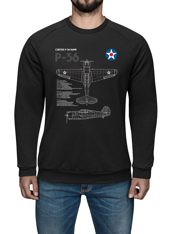 P-36 Hawk Sweat Shirt | Flyingraphics