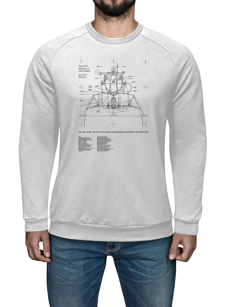 SWEAT SHIRT tagged "Apollo 11 Lunar Module"Flyingraphics