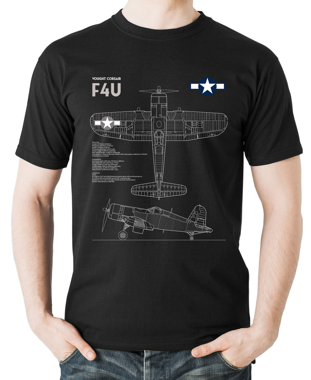 T-SHIRT tagged "F4U Corsair"Flyingraphics